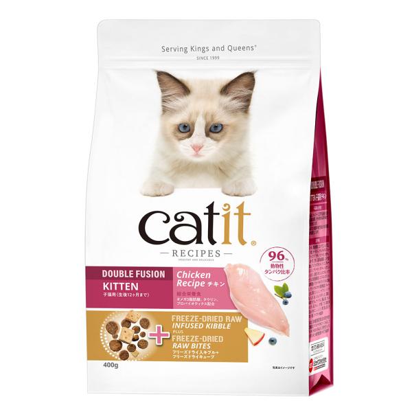 メーカー：ジェックス GEX　Catit　Recipes　KITTEN　400g　キャットフード　猫　猫フード　food　フード　ご飯　ごはん　えさ　カリカリ　ドライフード　キャットイット　4972547928443　子猫　子猫用　子猫フー...