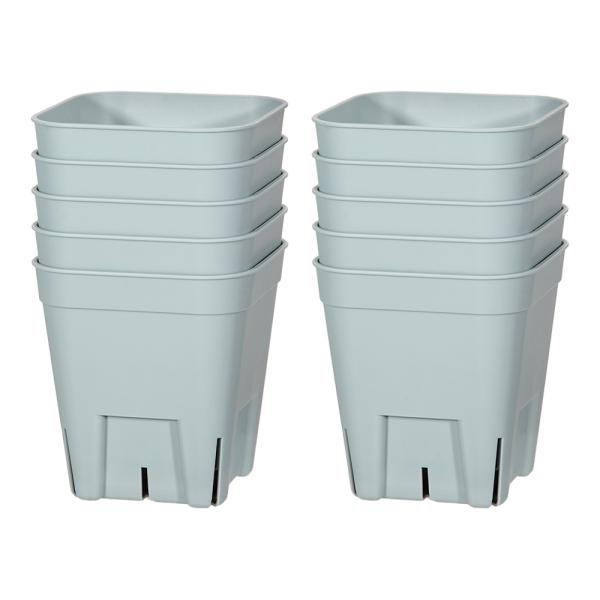 プレミアムプレステラ　７５型　ブルー　１０個セット　kak　ガーデニング　園芸用品　鉢　ポット　苗ポット　育苗　プラ鉢　プラステ　スリッド　スリット　プラポット　硬め　プラスチック　青　　20250306　y25m03
