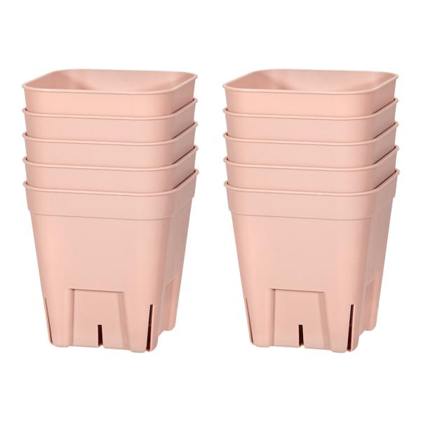 プレミアムプレステラ　７５型　ピンク　１０個セット　kak　ガーデニング　園芸用品　鉢　ポット　苗ポット　育苗　プラ鉢　プラステ　スリッド　スリット　プラポット　硬め　プラスチック　青　　20250306　y25m03