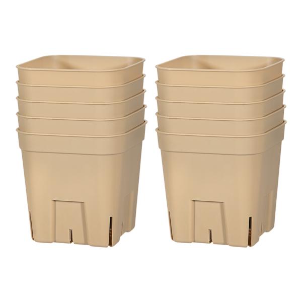 メーカー：ニッポリ プレミアムプレステラ　９０型　ブラウン　１０個セット　2250003149055　20250211　y25m02　Kbsk　ガーデニング　園芸用品　鉢　ポット　苗ポット　育苗　プラ鉢　プラステ　スリッド　スリット　プラポ...