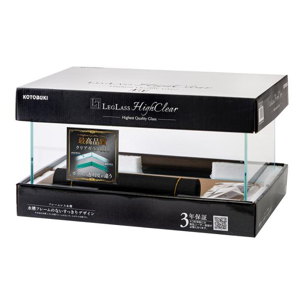 メーカー：コトブキ コトブキ工芸　レグラスハイクリア　ＨＣ−４５２０　４５×３０×２０ｃｍ　小型水槽　アクアリウム　アクアリウム用品　アクア用品　アクア　水槽　オールガラス　オールガラス水槽　フレームレス　フレームレス水槽　寿　KOTOBU...