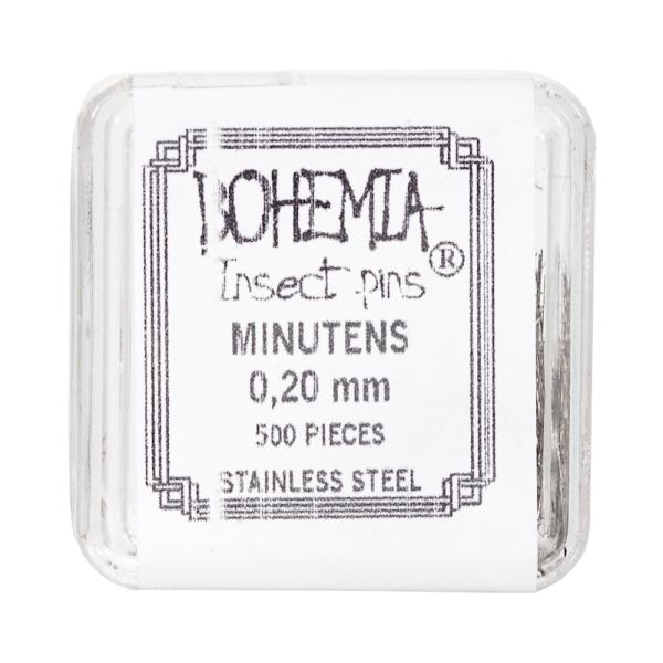 メーカー：六本脚 標本針　BOHEMIA　InsectPins　微針　直径0.20mm　500本入り　長さ12mm　標本用品　標本　昆虫用品　ボヘミア　蝶　針　展翅　チェコ製　海外製　チョウ　チョウチョ　蝶々　ガ　蛾　シジミ　ホリイコシジミ...