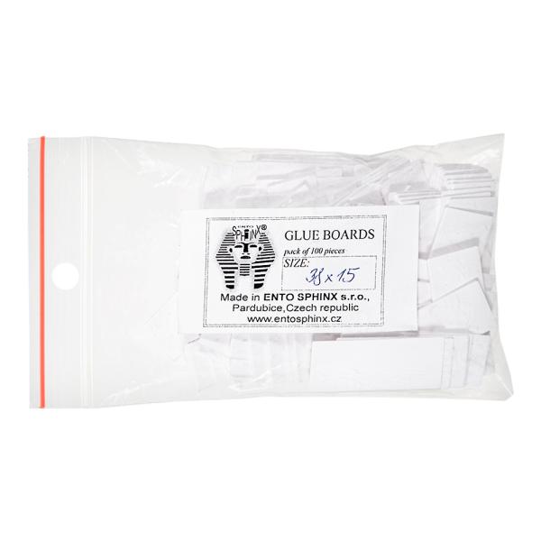 メーカー：六本脚 チェコ製　小型昆虫貼り付け台紙　38×15mm　100枚入り　台紙　標本　標本用　標本台紙　昆虫標本　標本用品　昆虫用品　小型昆虫　ツノゼミ　極小標本　蜂　アリ　ゾウムシ　ホウセキゾウムシ　カット済み　四角台紙　長方形　3...