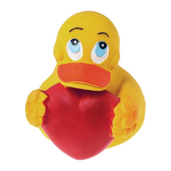 メーカー：ダッドウェイ ＬＡＮＣＯ　ランコ　ダッキーハート　犬　おもちゃ　4582625633338　20250415　ｙ25ｍ04　Kbsk　犬用品　いぬ　イヌ　ドッグ　犬用　犬用おもちゃ　玩具　オモチャ　犬用玩具　丈夫　ゴム　噛む　天然...