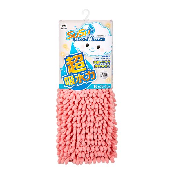 ＳＵＳＵ　抗菌ストロングＷ　バスマットＳ　ピンク　３５×５０ｃｍ　うさぎ　マット　4903180205516　ペット用品　ぺっと　ペット　犬　猫　犬用品　猫用品　ウサギ　ラビット　兎　フェレット　小動物　小動物用品　アクア　アクアリウム　ア...