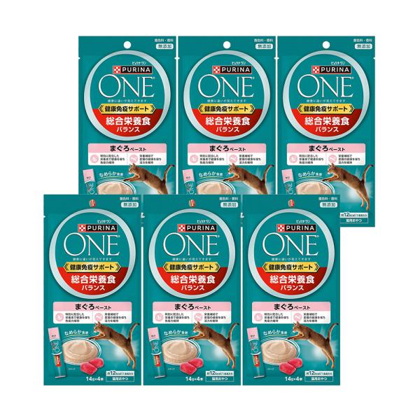 メーカー：ネスレ メーカー画像　ピュリナワン　おやつ　健康免疫サポート　総合栄養食バランス　まぐろペースト　５６ｇ　4902201217804　猫フード　キャットフード　キャット　猫　ねこ　ネコ　間食　オヤツ　猫おやつ　健康　免疫　サポート...