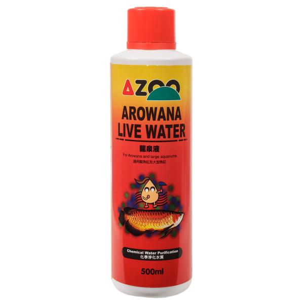 メーカー：ＡＺＯＯ アズ―　アロワナライブウォーター　５００ｍｌ　4714954171384　20250430　y25m04　ktym　アロワナ　ライブ　ウォーター　マジックリーフ　天然原料　有機酸　原始的生態環境　水質　塩素　中和　無害化...