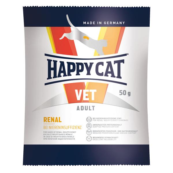メーカー：ハッピードッグ　キャ メーカー画像　キャットフード　HAPPY　CAT　VET　リーナル(腎臓ケア)　50g　正規品　4001967153194　20250509　y25m05　Kbsk　猫　ねこ　猫フード　猫用フード　ドライフー...