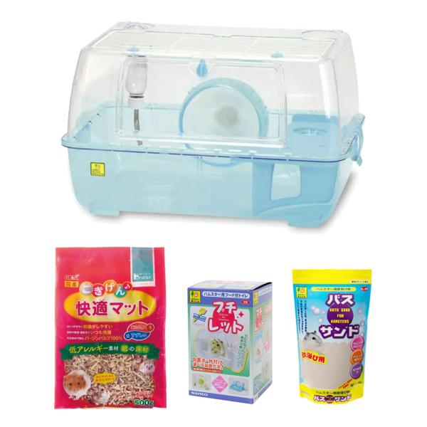メーカー：用品セット osminstartset　飼育セット　ハムスター飼育セット　初心者向け　床材付き　初心者　初心者向け　スターターセット　スタートセット　飼育スタートセット　飼育スターターセット　animalsetsiiku　_ani...