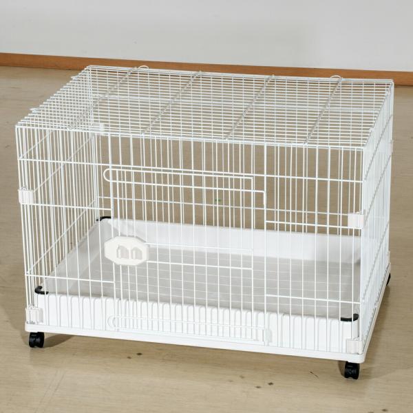 メーカー：ジービー 4963065011632　ジービー　犬用ケージ　ＦＷ−Ｄ１　ホワイト×ホワイト　犬　犬用　犬用品　隔離　ケージ　ゲージ　白　ホワイト　格子　金網　ハウス　犬小屋　シンプル　扉　扉付　超小型犬　超小型　小型犬　小型　子犬...