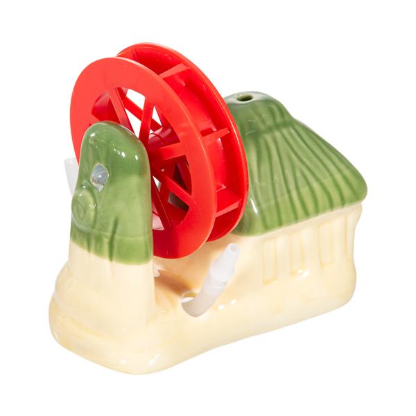 メーカー：貝沼産業 貝沼　家付水車　小　4960222000225　20250704　y25m07　ktym　家　水車　陶磁器　陶器　観賞魚用　観賞魚　アクセサリー　金魚　熱帯魚　アクアリウム用品　アクア用品　aqua　アクア　アクアリウム...