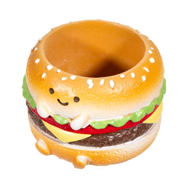 メーカー：ケーイーアイ 鉢　リトルレジンポット　ハンバーガー　１号ポット用　鉢カバー　4530254177969　20250730　ｙ25ｍ07　mikari　littleregin　植木鉢　ガーデニング用品　resinpot　リトルレジン...