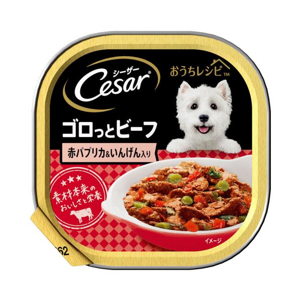 メーカー：マース opa2_choku　ドックフード　ペットフード　レトルト　犬　いぬ　犬フード　犬用ウェットフード　犬の餌　犬のエサ　餌　えさ　アダルト　牛　牛肉　肉　Cesar　白い犬　ウェスティ　ウエストハイランドホワイトテリア　マー...
