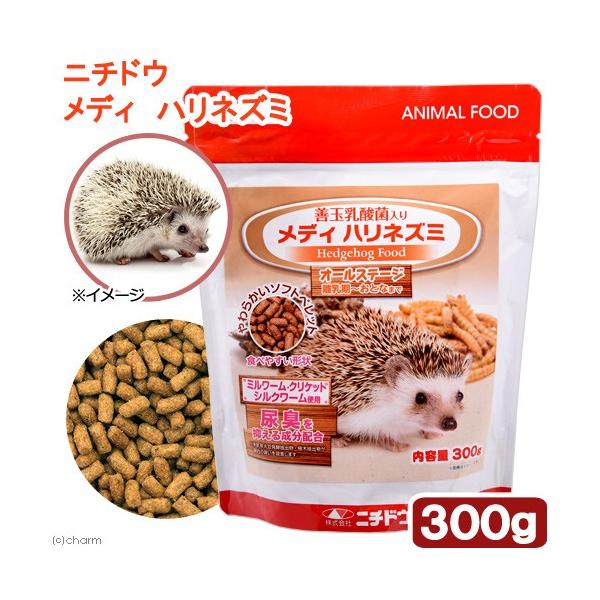 メーカー：ニチドウ line250910p510anim　tyokatsapri　_animal　ニチドウ　ハリネズミ　300g　善玉乳酸菌入り　4975677041464　小動物　鳥　えさ　餌　ソフトペレット　乳酸菌配合　プロバイオティク...