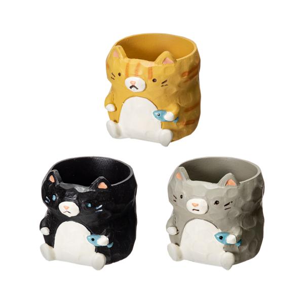 メーカー：ケーイーアイ littleregin　鉢カバー　鉢　植木鉢　ガーデニング用品　_gardening　_interior　リトルアニマル　ネコ　色おまかせ　4530254007273　3768S　kjKPkin　ケー・イー・アイ　K...