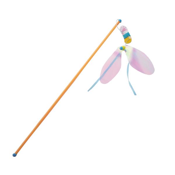 メーカー：ペッツルート メーカー画像　猫じゃらし　ペッツルート　カシャカシャぶんぶん　ビッグフライ　カゲロウ　猫　猫用おもちゃ　4984937666439　20250827　ｙ25ｍ08　Kbsk　ねこ　ネコ　猫用　おもちゃ　玩具　日本製　...