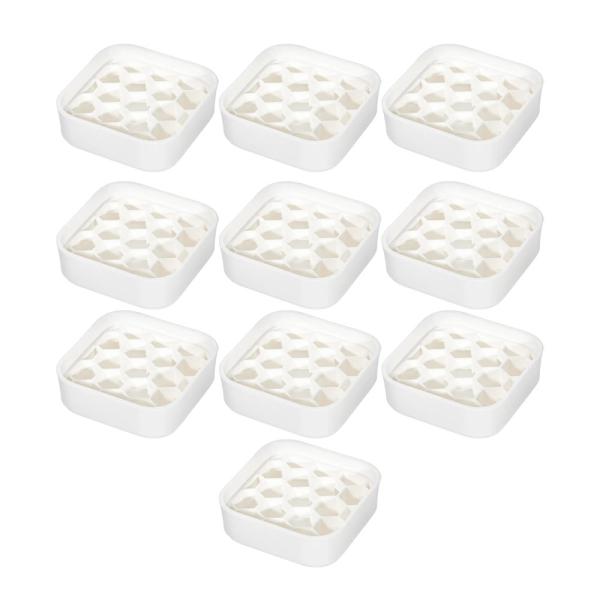 メーカー：ニッポリ プレステラプレート　９０型用　白　１個　プレステラ　深型　スリット鉢　ガーデニング　ガーデニング用品　園芸　園芸用品　鉢　ポット　苗ポット　育苗　プラ鉢　プラステ　スリッド　スリット　プラポット　硬め　プラスチック　多肉...