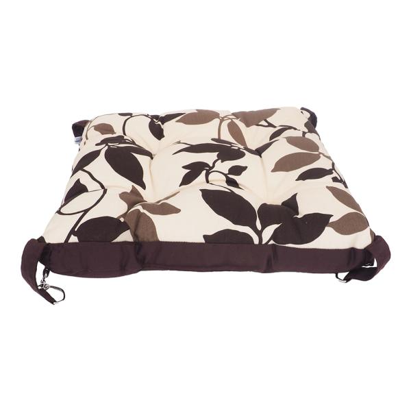 メーカー：Rainbow レインボー　猫のハンモック　リーフ　ブラウン　４３×４３ｃｍ　4589462739186　20251021　y25m10　ktym　寝床　ベッド　ベット　布団　吊り下げ　綿入り　冬　冬物　暖かい　ポカポカ　クッショ...