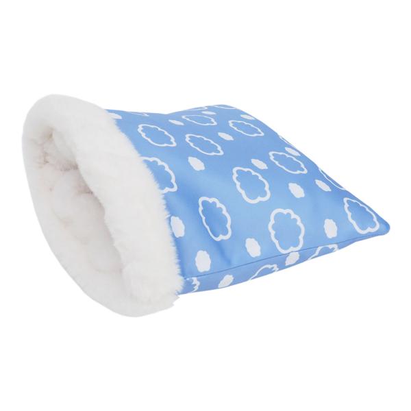 メーカー：Rainbow レインボー　お空の寝ぶくろ　雲　Ｌ　4589462739445　20251021　y25m10　ktym　小動物　寝袋　寝ぶくろ　布団　ハウス　隠れ家　かわいい　ハリネズミ　モルモット　チンチラ　フェレット　ani...