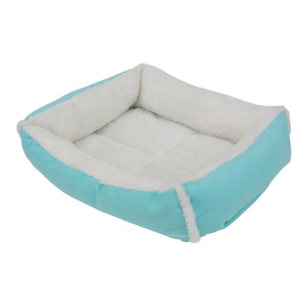 メーカー：Rainbow レインボー　うさちゃんのワイドベッド　グリーン　４０×２６ｃｍ　Ｌ　4589462739520　20251021　y25m10　ktym　小動物　うさぎ　ベッド　ベット　寝床　クッション　ボア　冬物　冬　防寒　あた...