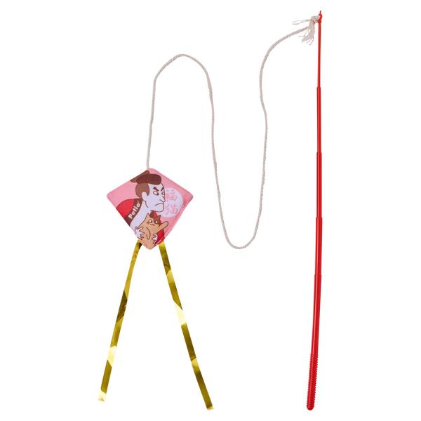 メーカー：ペティオ メーカー画像　猫　おもちゃ　ペティオ　猫小町凧じゃらし　歌舞伎　4903588277436　20260131　y26m01　ktym　ねこ　キャット　CAT　愛猫　ネコ用品　猫用品　玩具　ペット用品　ペット　凧　猫じゃら...