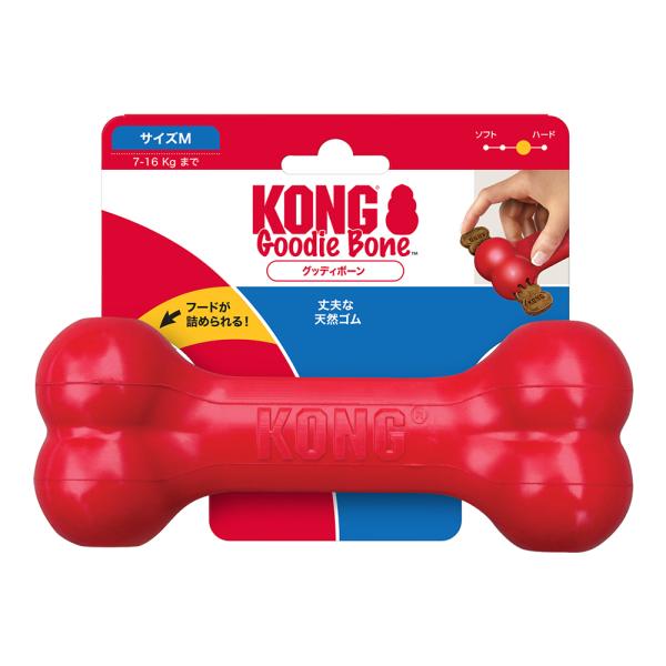 メーカー：コングジャパン コング　グッディボーン　Ｍ　0035585724201　おもちゃ　用品　犬　犬用品　いぬ　犬　知育玩具　知育おもちゃ　ゴム　ラバートイ　TOY　KONG　スペクトラムジャパン　成犬　アダルト　高齢　高齢犬　シニア　...
