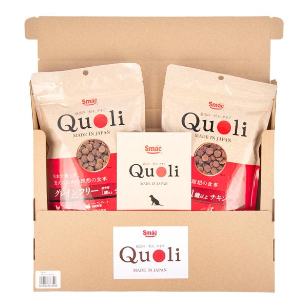 メーカー：スマック ドッグフード　Ｑｕｏｌｉ（クオリ）　成犬用　チキン　１６０ｇ　獣医師監修　4970022014827　スマック　犬フード　犬　イヌ　dog　犬用　いぬ用　犬の餌　犬えさ　犬餌　ペットフード　カリカリ　総合栄養食　成犬　１...