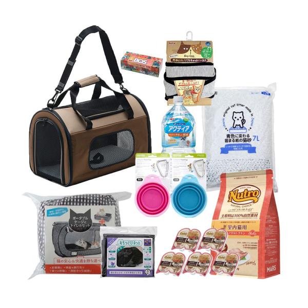 猫用　防災グッズセット　ネコ　猫　cat　猫用品　防災　避難　台風対策　災害　台風　大雪　地震　防災セット　津波　洪水　ローリングストック　備蓄　catbousaiset　避難セット　まとめ　セット　災害対策　kak　20260218　y2...