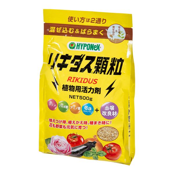 メーカー：ハイポネックス ハイポネックス　リキダス　顆粒　５００ｇ　ガーデニング　園芸用品　ガーデニング用品　園芸　野菜　草花　花木　バラ　観葉植物　サボテン　_gardening　4977517162742　多肉　多肉植物　カクタス　シャ...
