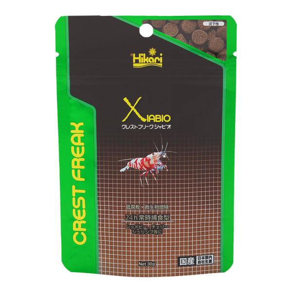 メーカー：キョーリン アクアリウム用品　熱帯魚　エビ他　アクア用品　餌　エビ専用　キョーリン　クレストフリーク　シャビオ　３０ｇ　エビ用品　_aqua　キョーリンひかりシリーズ　4971618274625　キョーリンエビ　ひかり　ひかりクレ...