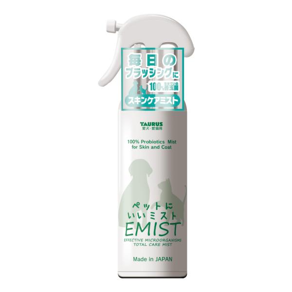 メーカー：トーラス トーラス　ＥＭＩＳＴ　ペットにいいミスト　３００ｍｌ　4512063200175　犬　猫　被毛ケア　犬用品　猫用品　いぬ　ねこ　被毛　毛　ペット　ペット用品　ペット用　お手入れ　手入れ　お手入れ用品　衛生　衛生用品　ブラ...
