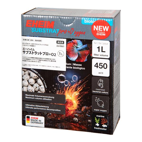 メーカー：ＥＨＥＩＭ エーハイム　サブストラットプロ＋Ｏ２　１Ｌ　箱　ろ材　純正　アクア　アクアリウム　アクア用品　アクアリウム用品　淡水　海水　金魚　メダカ　熱帯魚　海水魚　観賞魚　淡水魚　小型魚　魚　グッピー　テトラ　ネオンテトラ　プレ...