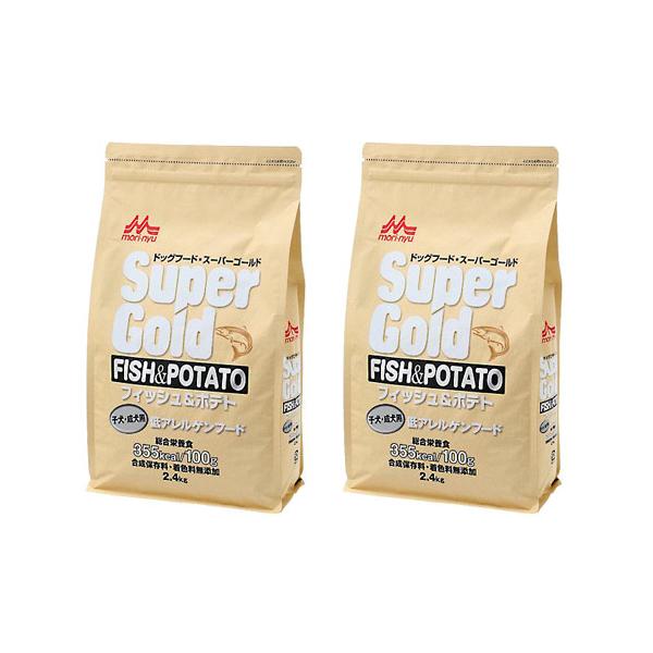 メーカー：森乳 森乳　スーパーゴールド　フィッシュ&amp;ポテト　子犬・成犬用　2.4kg　ドッグフード　ドライフード　森乳サンワールド　犬フード　低アレルゲン　アレルギー　フィッシュ　ポテト　成犬　子犬　4978007004573　カリ...