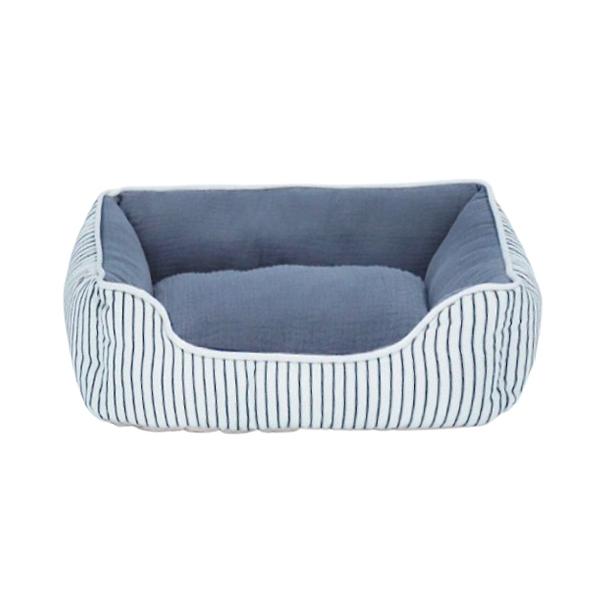 メーカー：オリナス メーカー画像　アウトレット品　犬　猫　ベッド　クラシカルストライプ　スクエアベッド　Ｓ　ネイビー　訳あり　4582526581844　20260713　ｙ26ｍ07　cngc　いぬ　イヌ　dog　愛犬　ねこ　ネコ　cat...