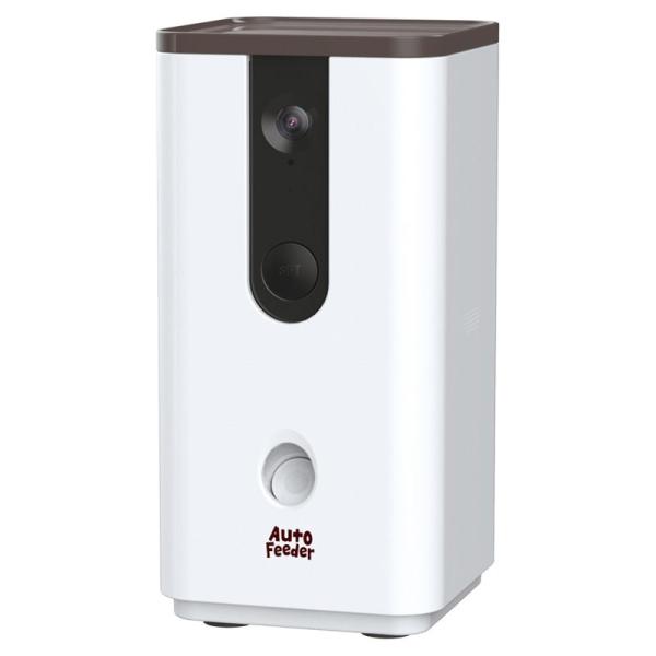 メーカー：マルカン エサやり　遠隔　遠隔給餌　マルカン　4906456582489　エサ　カメラ　いぬ　犬　ねこ　猫　ＤＯＧ　ＣＡＴ　愛犬　愛猫　スマホ　ペット用オートフィーダーおやつでポン！カメラ付き　ペットカメラ　お留守番　留守番　長期...