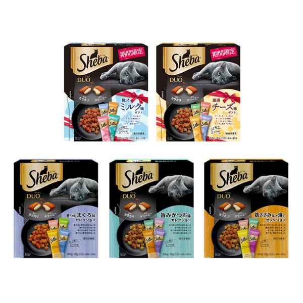 メーカー：マース キャットフード　シーバ　デュオ　厳選チーズ味ギフト　期間限定商品　２００ｇ（２０ｇ×１０袋）　4902397901402　猫　ねこ　CAT　catfood　餌　えさ　フード　カリカリ　ペレット　ドライフード　ドライ　チーズ...