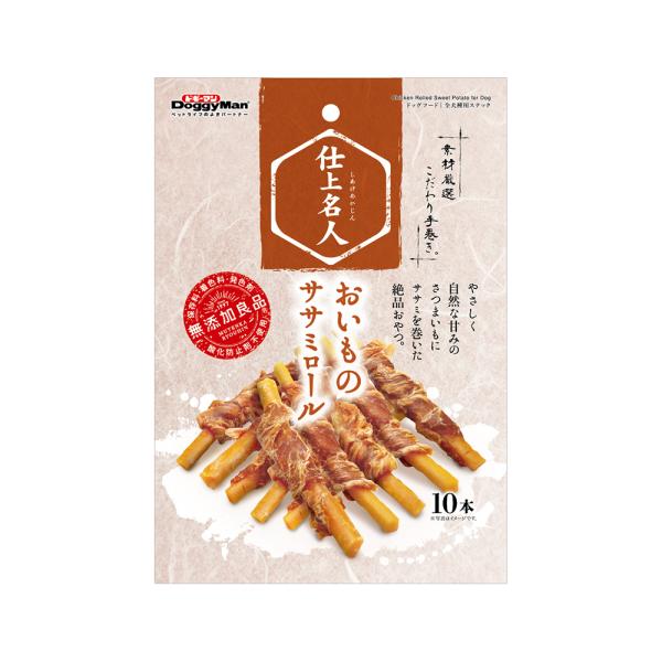 メーカー：ドギーマン _dog　nych　20180321　4976555822205　82220　ドギーマン　仕上名人　おいものササミロール　10本　ドッグフード　犬フード　さつまいも　いも　笹身　ささみ　ロール　巻き　melma2209...
