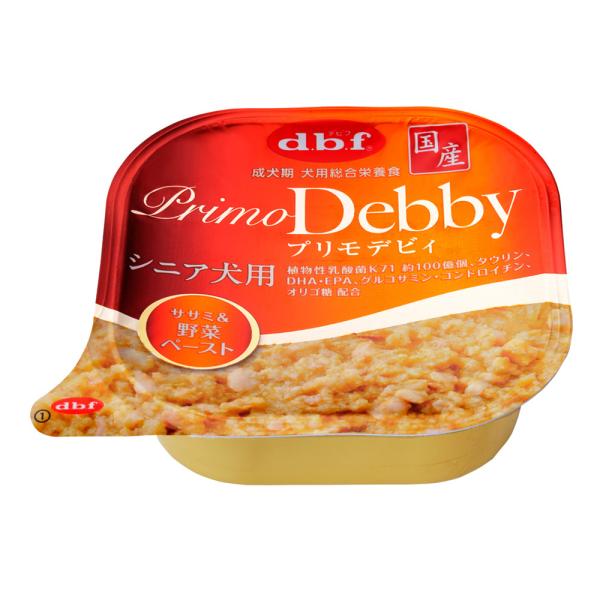 メーカー：デビフ _dog　デビフ　プリモデビィ　シニア犬用　ササミ&amp;野菜ペースト　95g　4970501033271　犬　犬フード　ドッグフード　総合栄養食　ウェットフード　ウエットフード　高齢犬　シニア犬　鶏　ささみ　野菜　にん...