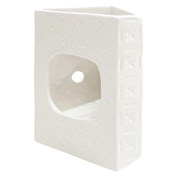 メーカー：ドギーマン y26m03　小動物　小動物用品　うさぎ　兎　陶器製　陶器　シンプル　白　おしゃれ　お皿　皿　食器　エサ皿　ミニアニマン　陶器でつくった食べやすい牧草ポット　牧草入れ　牧草ポット　ポット　草食動物　モルモット　chin...