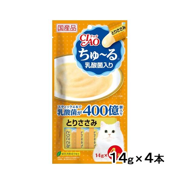 メーカー：いなば inabatyutop　_neko　いなば　ちゅ〜る　乳酸菌入り　とりささみ　4901133718915　20170409　UMID　ねこ　猫　おやつ　ごほうび　日本　国産　国産品　液状　乳酸菌　消臭成分　スティック　ちゅ...