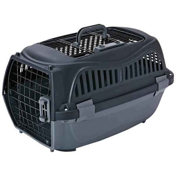メーカー：ペティオ minimalcarry　dog_carrycage　neko_carrycage　20171121　ペティオ　２ドア　スマイルキャリー　ブラック　Ｍ　4903588220241　犬　猫　犬猫用　キャリー　コンテナ　カー...