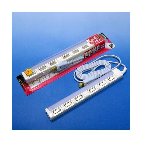 メーカー：松下電工 器具　配線/結束バンド　ザ　タップ　スイッチシリーズ　1500W用　3.0m　6コ口　WHS2636DKP　140517　4547441384079　tap-code　アクアリウム　opa2_delete