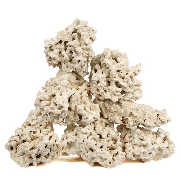 2250005429032　マルコロック　リーフセーバー　エッジレス（Ｅｄｇｅｌｅｓｓ）　Ｍサイズ　１６〜２０ｋｇ　海水水槽用　水槽用石　天然石　デスロック　化石サンゴ　マリンアクアリウム　海水水槽　海水魚　サンゴ　リーフタンク　コーラルロ...