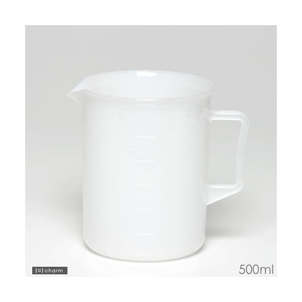 アクアリウム用品　_gardening　アクア用品　メンテナンス用品　計量カップ　アズワン　ポリプロピレン手付ビーカー・乳白色　５００ｍＬ　メンテナンス　ビーカー　メジャーカップ　nos0909　熱帯魚・エビ他　_aqua　opa2_delete