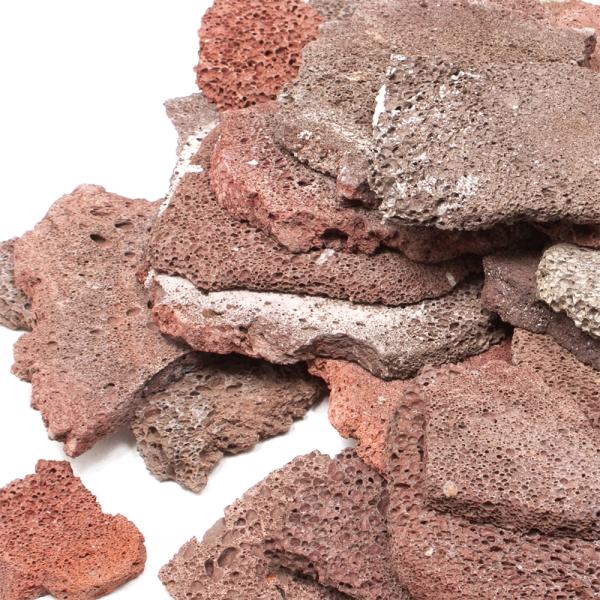 形状お任せ　紅溶岩石　スライス　サイズミックス　１０ｋｇ　アクアリウム　レイアウト素材　溶岩石　2250008080322　アクアリウム用品　アクア用品　水槽用アクセサリー　素材　レイアウト　石　溶岩石　スライス　キロ売　レッドカル　天然石...