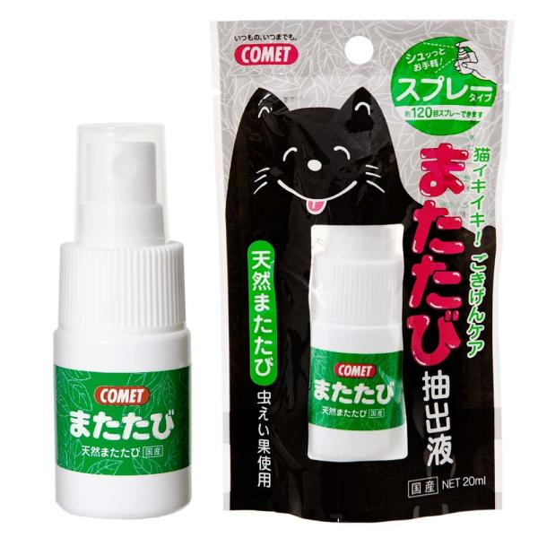 メーカー：イトスイ _neko　コメット　またたび抽出液　２０ｍｌ　国産　猫用品　キャットフード　猫フード　ペットフード　ペット用品　おもちゃ　おやつ　スプレー　またたび　高純度　またたびの実　虫えい果　スプレータイプ　１００％抽出液　無添...