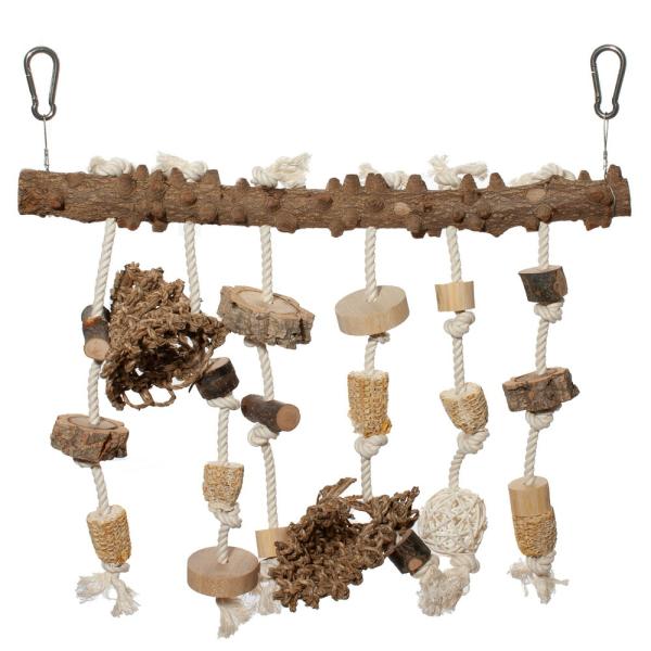 メーカー：(株)リーフ Leaf Corp 大型インコ用　ナチュラルおもちゃ　4582645941482　インコ・オウムのおもちゃ　トリ　鳥　おもちゃ　玩具　鳥じゃらし　吊り下げ　ハンドメイド　手作り　Leaf　リーフコーポ　リーフ　リーフ...