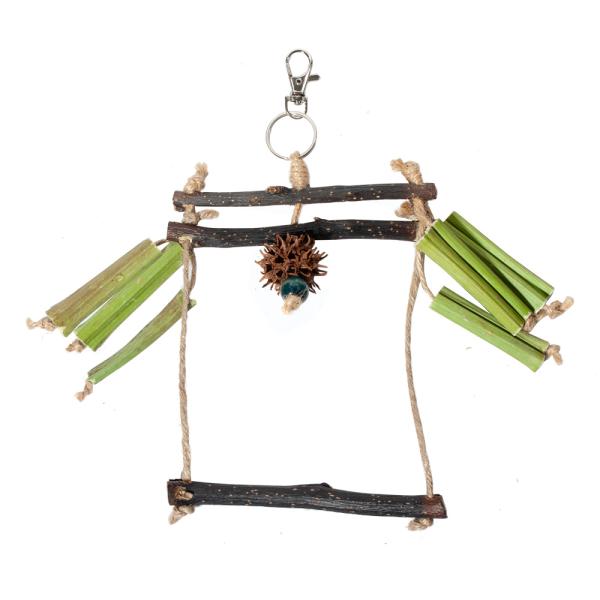 メーカー：(株)リーフ Leaf Corp 小鳥用　パパイヤ　カラカラ　ブランコ　4582645943769　リーフコーポレーション　リーフコーポ　リーフ　ＬＥＡＦ　Corp　necoyama工房　鳥　おもちゃ　玩具　バードトイ　国産　キン...