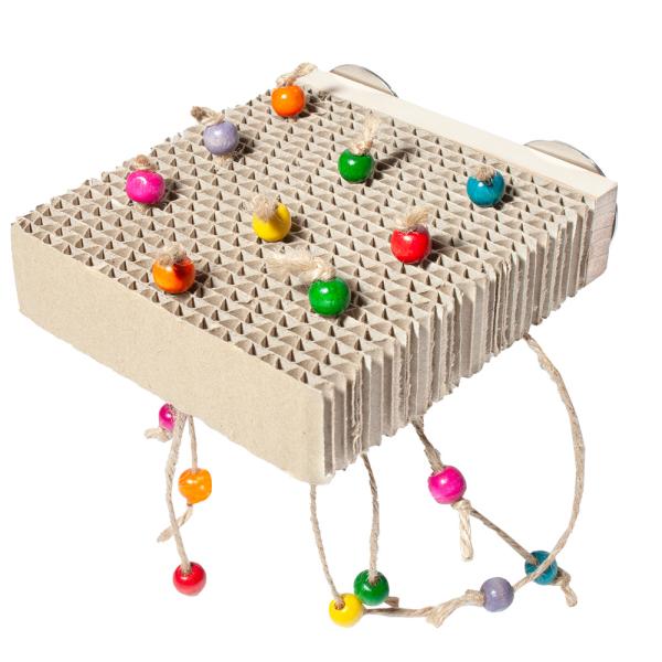 メーカー：(株)リーフ Leaf Corp 小鳥用　ビーズ付き　ペーパーステージ　4582645944018　リーフコーポレーション　リーフコーポ　リーフ　ＬＥＡＦ　Corp　necoyama工房　鳥　ケージ　バードケージ　おもちゃ　止まり...