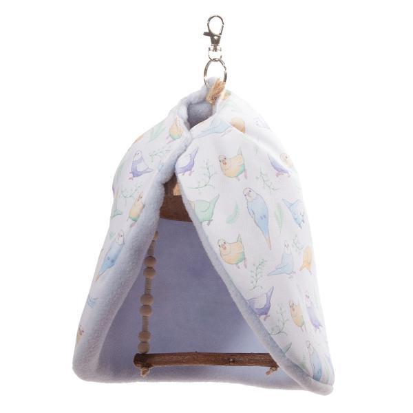 メーカー：(株)リーフ Leaf Corp オリジナルデザイン　ブランコ付きテント　小鳥のお家　セキセイインコ　コザクラインコ　小型インコ　4582645946289　リーフコーポレーション　リーフコーポ　リーフ　ＬＥＡＦ　Corp　鳥　ト...